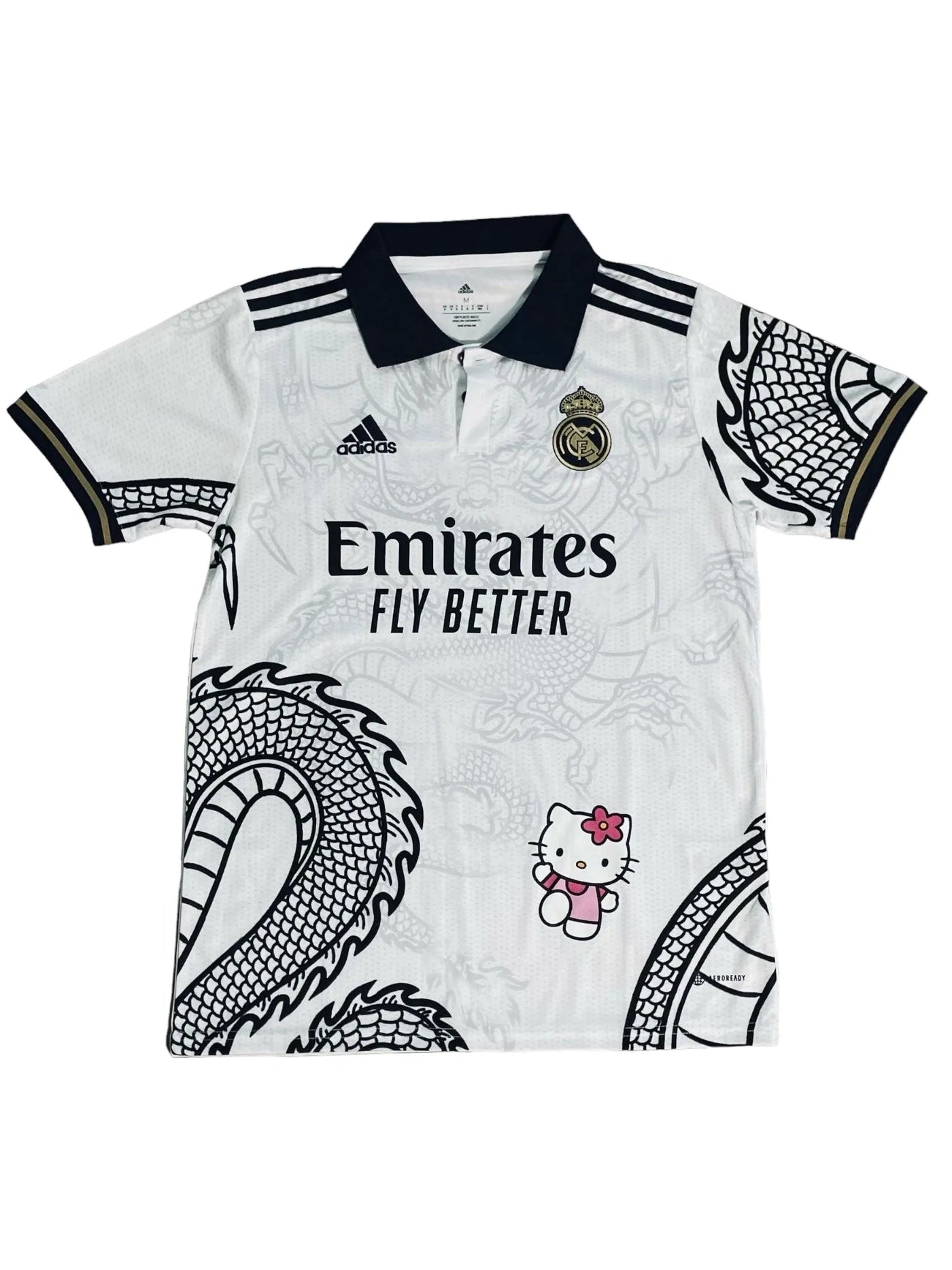 Pink and White Dragon Real Madrid Hello Kitty Jersey – Project Zuki