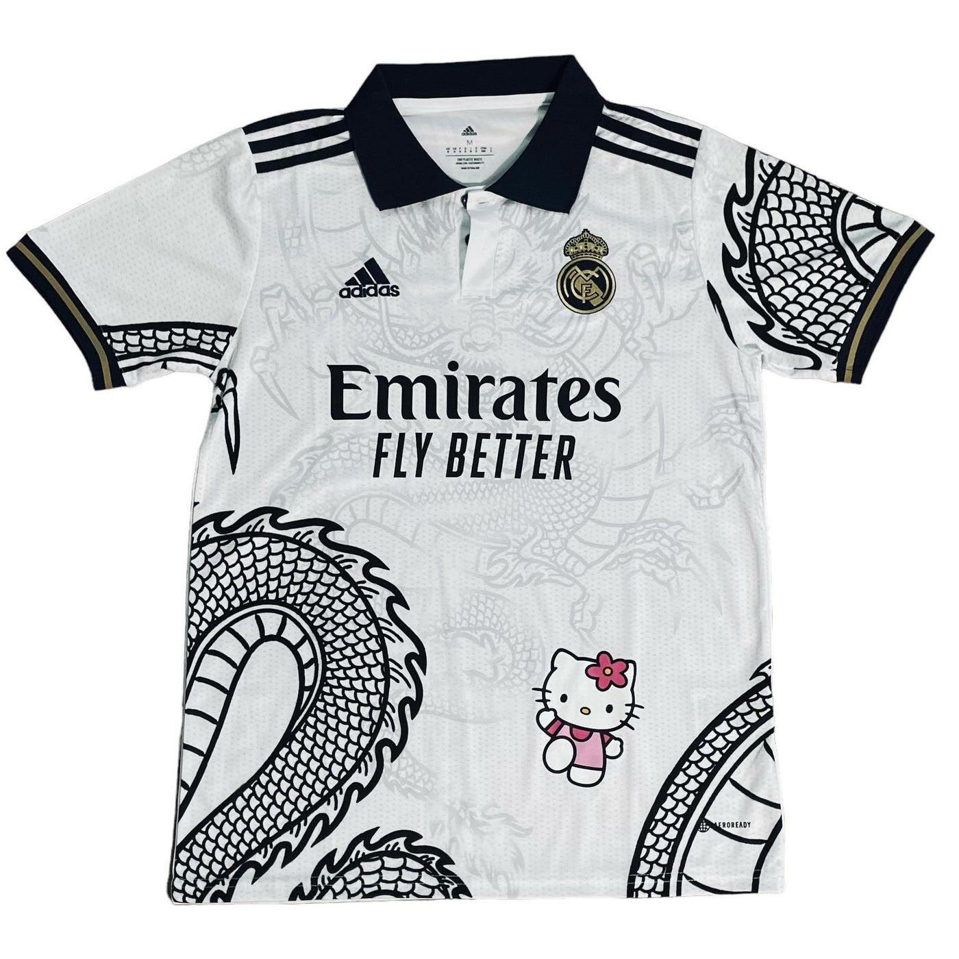 Pink and White Dragon Real Madrid Hello Kitty Jersey – Project Zuki
